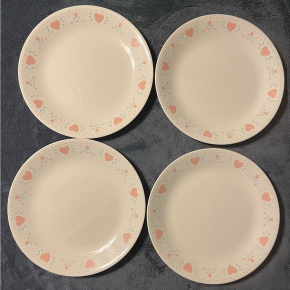 Corelle | Dining | Vintage Corelle Forever Yours Dinner Plate 25 In Set ...